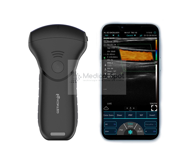 C10MT PRO. 3,2-5 MHz. Ultrasonograf wypukły, sonda USG bezprzewodowa ...